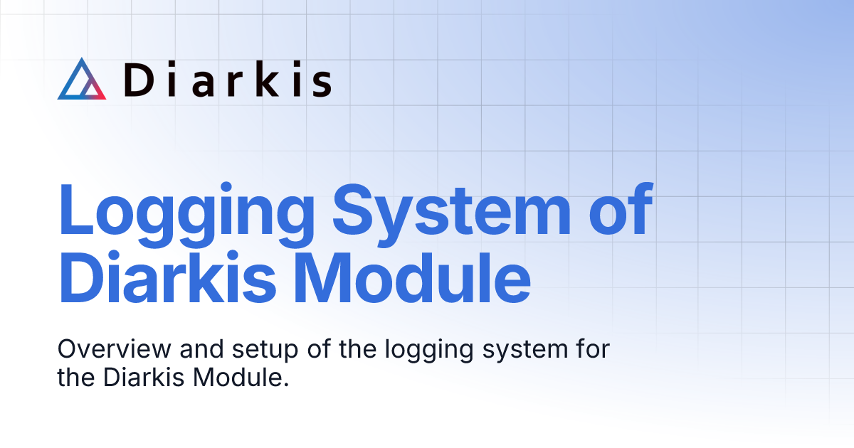Logging System of Diarkis Module | Diarkis Help Center