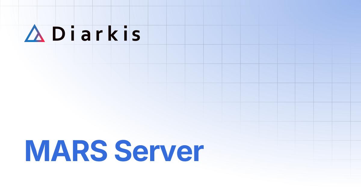 MARS Server | English | Diarkis Help Center