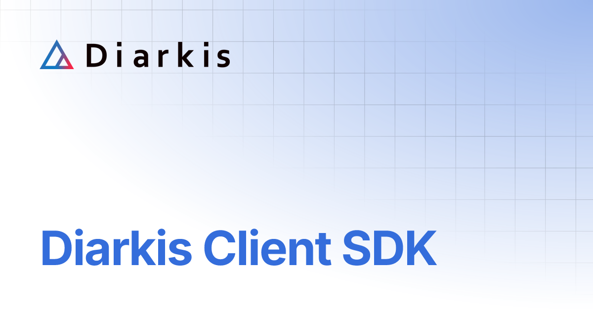 Diarkis Client SDK | Diarkis Help Center